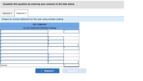 solved exercise 19 9 algo absorption costing and variable