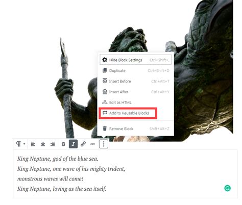 Create A Reusable Block In The Gutenberg Editor