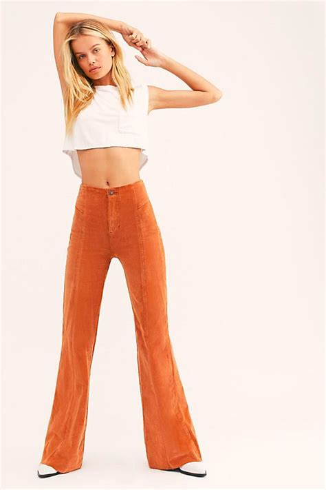 Crvy Wild Honey Cord Flare Pants Flare Pants Cute Teen Outfits Boho