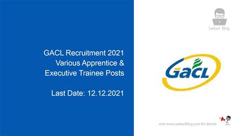 GACL Recruitment 2021