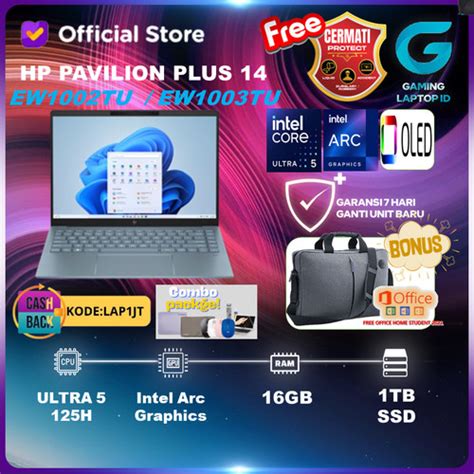 Promo Hp Pavilion Plus Oled Ew Tu Ew Tu Ultra H Gb Tb W Ohs K Vrr