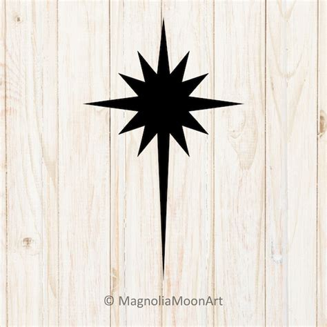 Nativity Star Silhouette Printable