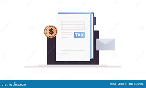 Calculating Invoice For Tax Declaration And Income Tax Return Cartoon