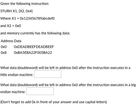 Bytehalfword Operations Legv8 Bytehalfword