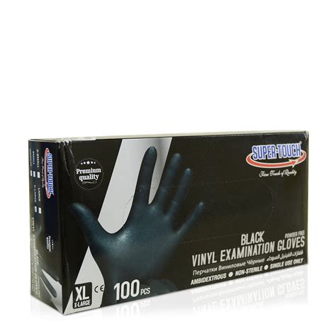 Black Vinyl Gloves Powder Free Xl