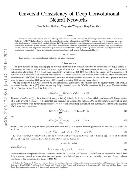 Pdf Universal Consistency Of Deep Convolutional Neural Networks