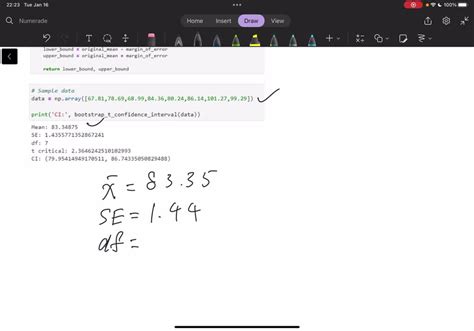 ⏩solveda Second Method For Finding A Bootstrap Confidence Interval