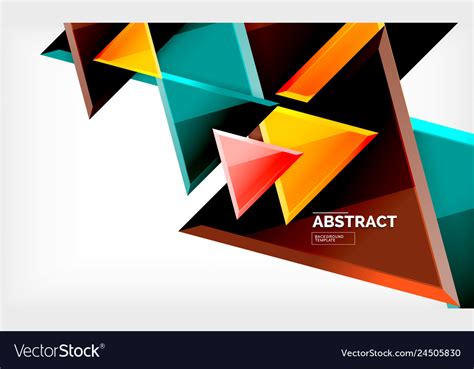 Triangular Low Poly Background Design Royalty Free Vector