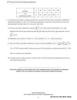 Ap Calculus Ab Frq Answers And Explanations By Coaching By Kk