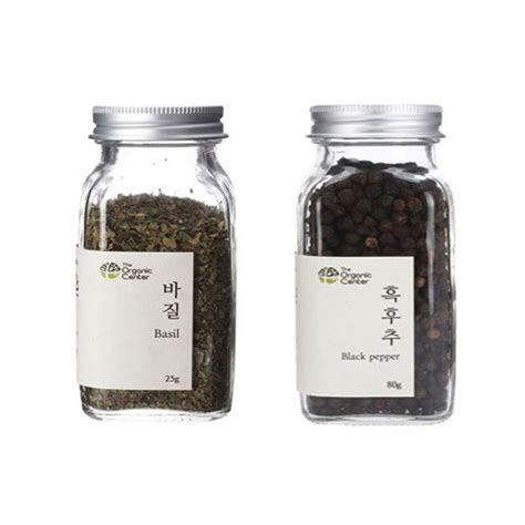 오가닉 향신료 모음 건바질 25g 통 흑후추 80g 홈플러스 택배배송