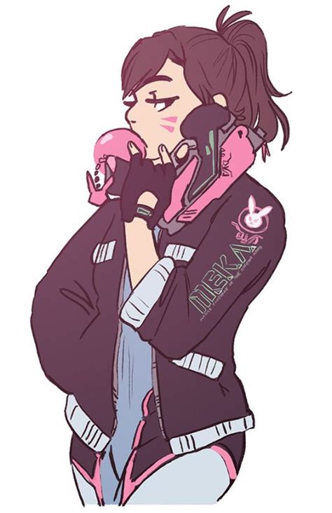 Dva Overwatch Overwatch Comic Overwatch Fan Art Me Anime League Of