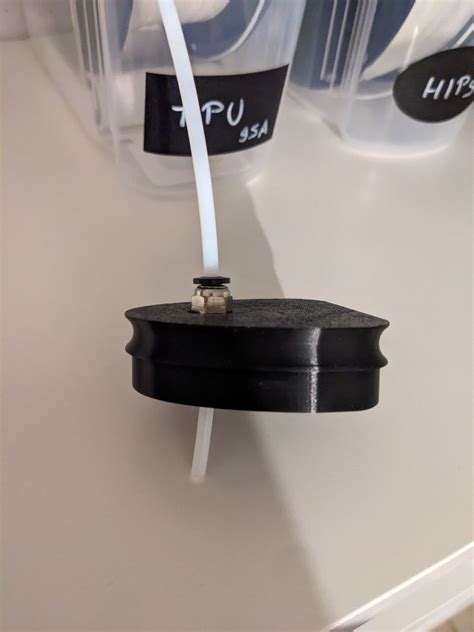 Cereal Container Filament Drybox Ptfe Cap By Micha Download Free Stl