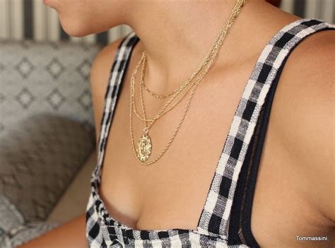 Medallion Layered Necklace Gold Coin Necklace Layer Charm Etsy