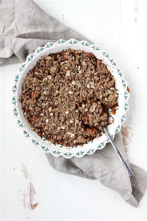 Healthy Butternut Squash Sweet Potato Casserole With Almond Oat Crumble