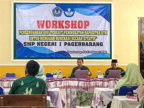 Workshop Pengembangan Diri Untuk Mengajar Numerasi Smp Negeri 1