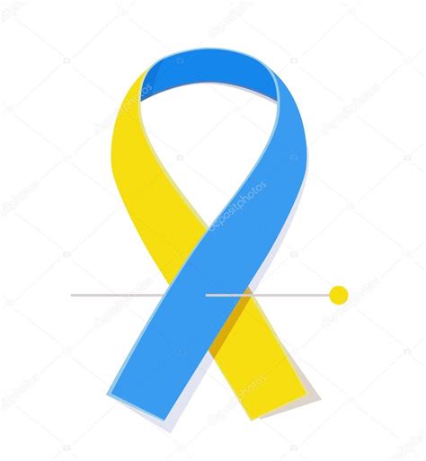 Down Syndrome Awareness Ribbon ⬇ Vector Image By © Voinsveta Vector