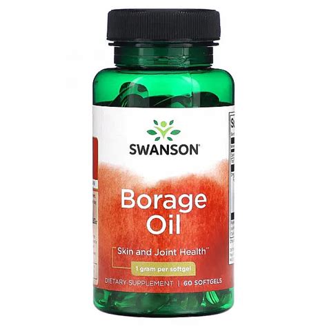 Масло огуречника (Borage Oil) 1000 мг 60 капсул Swanson Купить - Biovit.ua