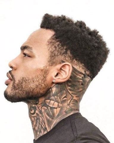 Side Neck Tattoos Black Male