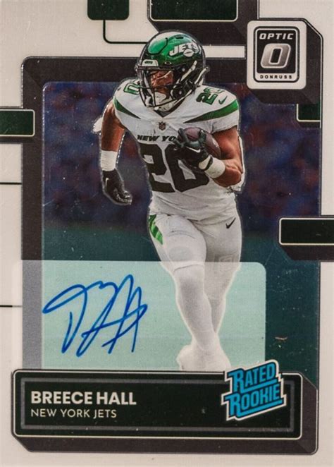 Breece Hall 2022 Optic 214 Rated Rookie Autographs 150 Price Guide