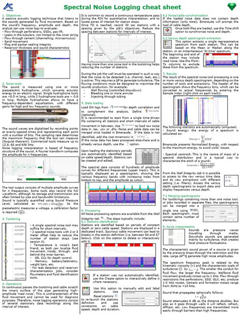 spectral noise cheat sheet pdf spectral density sound