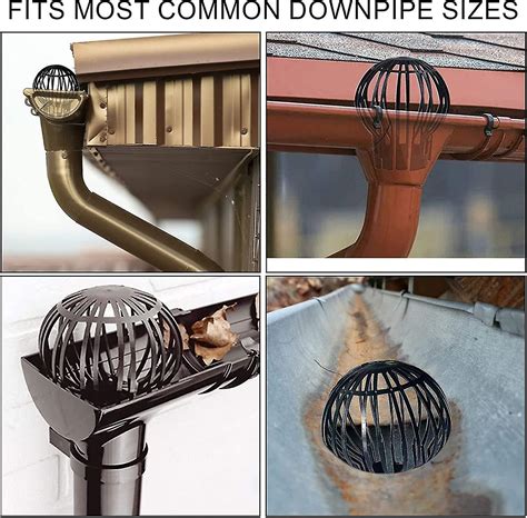 4pcs Plastic Gutter Guards Downpipe Leaf Guard Drain Pipe Cover Gutter