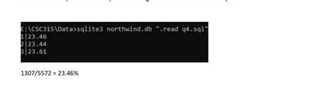 solved e csc315 ddata sqlite3 northwind db read