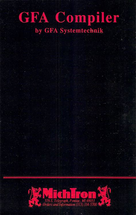 Atari St Gfa Basic Compiler Scans Dump Download Screenshots Ads