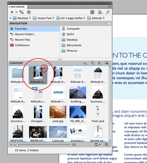 quick tip locating images using mini bridge in indesign cs5 envato tuts