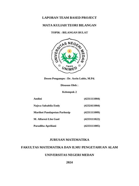 Laporan Team Based Project Kelompok 2 1 Pdf