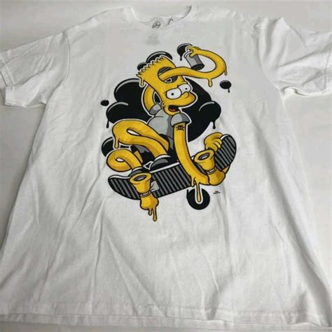 New Mens The Simpsons Cartoon Series Bart Simpson Wh Gem