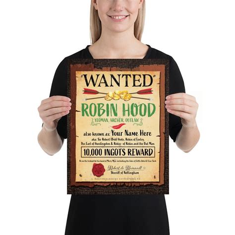 Ye Olde Robin Hood Wanted Poster 56 Off Dvnetec