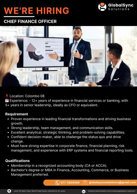 Globalsync Solutions On Linkedin Hiring Cfo Financeleadership