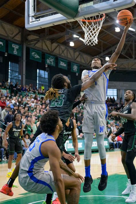 Memphis Basketball Vs Tulane Green Wave Top Photos