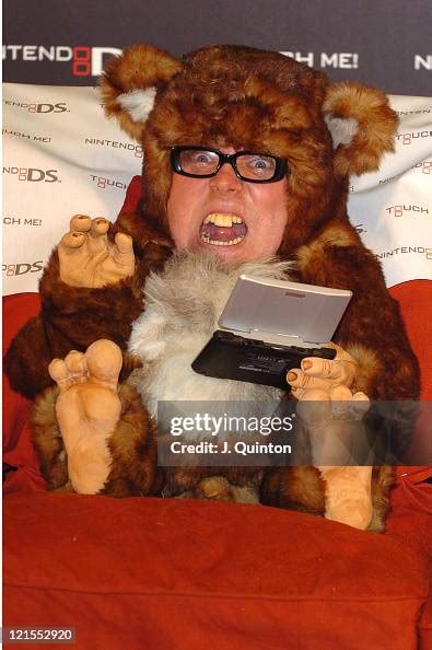 The Bo Selecta Bedtime Bear Launches The Nintendo Ds At Virgin News Photo Getty Images