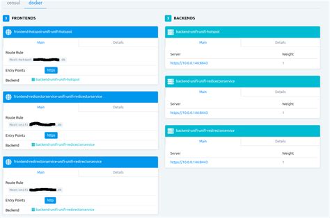 multiple services in one container only creates redirect for