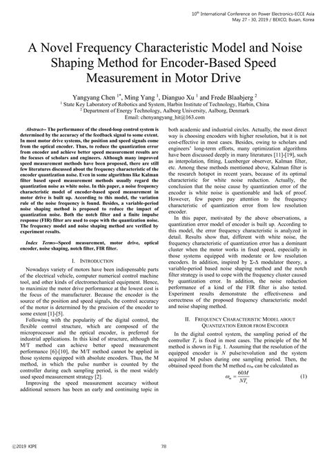 a novel frequency characteristic model and noise shaping method for