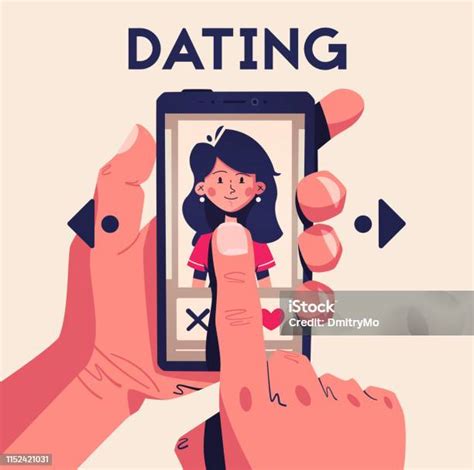 데이트 응용 프로그램 개념입니다 당신의 소울 메이 트를 선택 합니다 만화 벡터 일러스트 개념에 대한 스톡 벡터 아트 및 기타 이미지 개념 개성 개념 검색 Istock