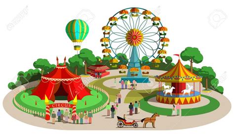 Amusement Park SVG Roller Coaster SVG Amusement Park Clipart