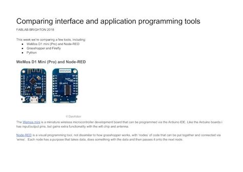 pdf comparing interface and application programming toolsfab