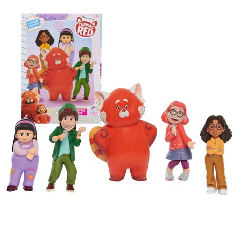 Disney And Pixar Turning Red 5 Piece Bff Collectible Figure Set 3
