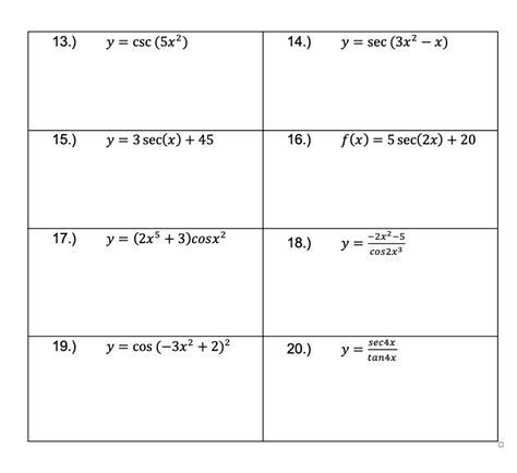 solved differentiate the following 1 y sinx 2 y cosx