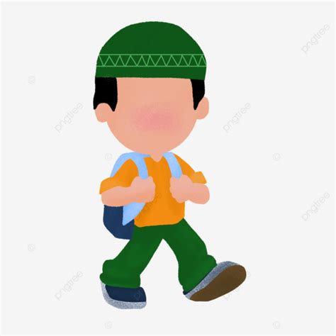 무슬림은 학교에 간다 어린이 학교 학교에 가다 이슬람교도 Png 일러스트 및 Psd 이미지 무료 다운로드 Pngtree