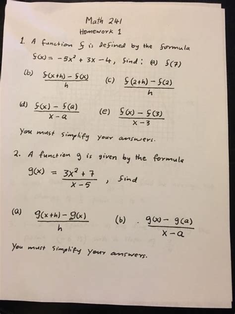 Solved Math 24 Homework 1 1 A function ù eSined by the Chegg com