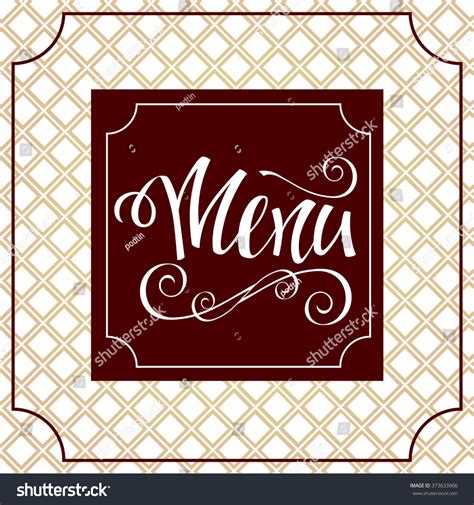 Menu Stock Vector Royalty Free 373633906 Shutterstock