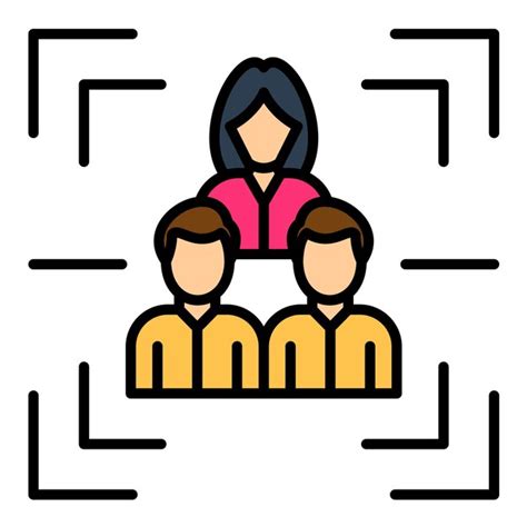 Ilustração plana do público alvo Vetor Premium
