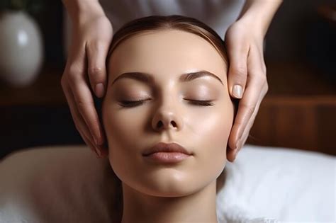 Premium Ai Image Relax Facial And Head Massage