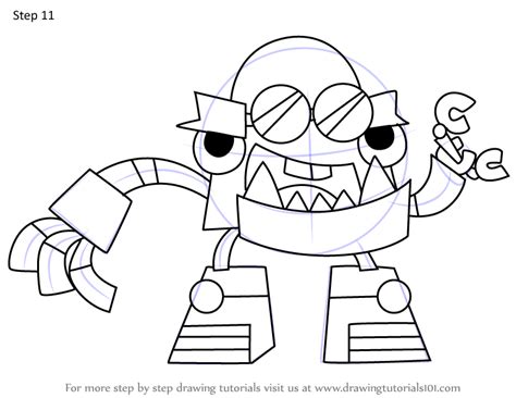 How To Draw Kuffs From Mixels Mixels Step By Step