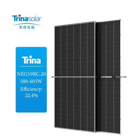 Trina Vertex N Neg19RC 20 580W Bifacial Dual Glass Solar Panels