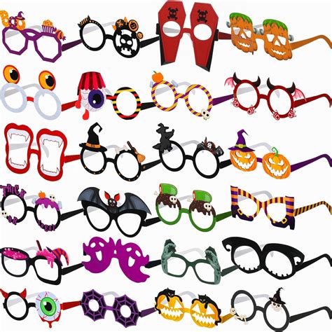 Fainne 24 Pack Halloween Glasses Novelty Party Eyeglasses
