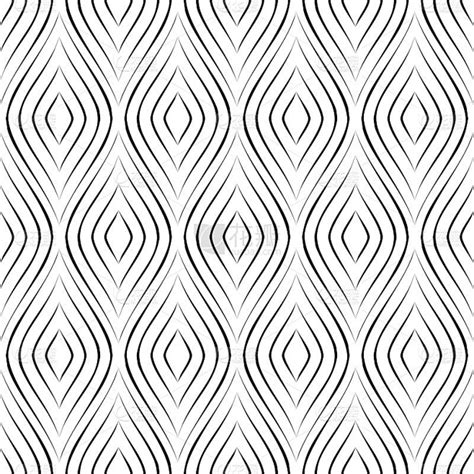 无缝的矢量模式。几何黑白背景。素材 花瓣网
